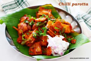 Chilli parotta recipe - Jeyashri's Kitchen