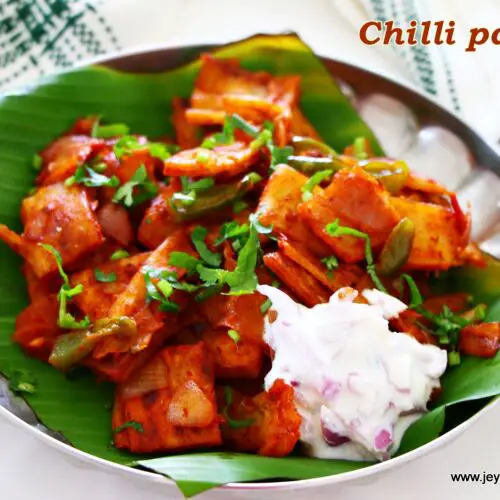 Chilli parotta recipe - Jeyashri's Kitchen