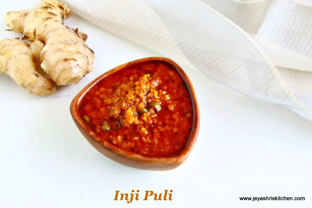 Puli inji recipe - Jeyashri's Kitchen