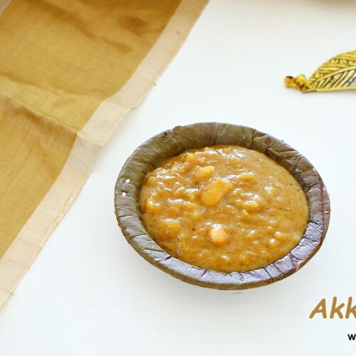 Akkara adisal recipe | akkaravadisal - Jeyashri's Kitchen