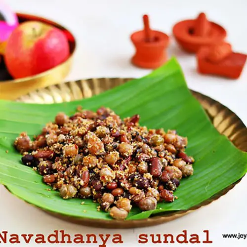 Navadhanya sundal - Jeyashri's Kitchen