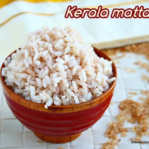 How to cook Kerala matta rice - Jeyashri's Kitchen