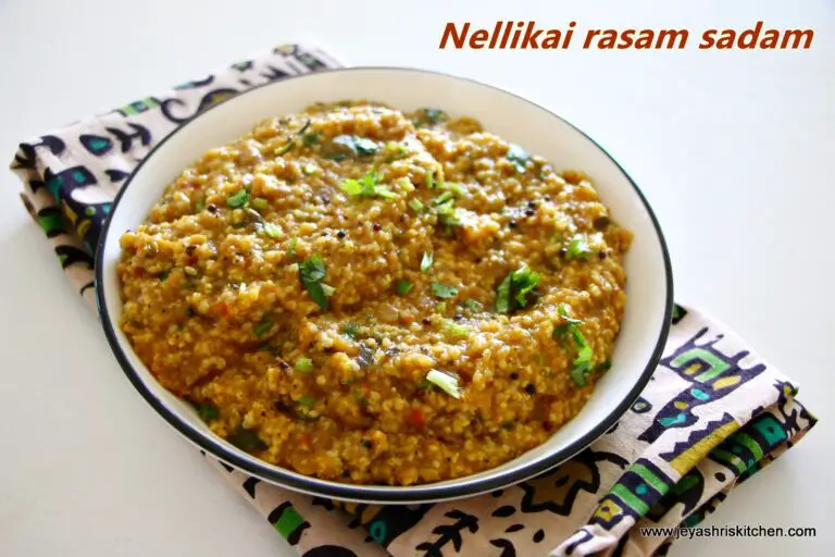 Millet Nellikai rasam sadam - Jeyashri's Kitchen